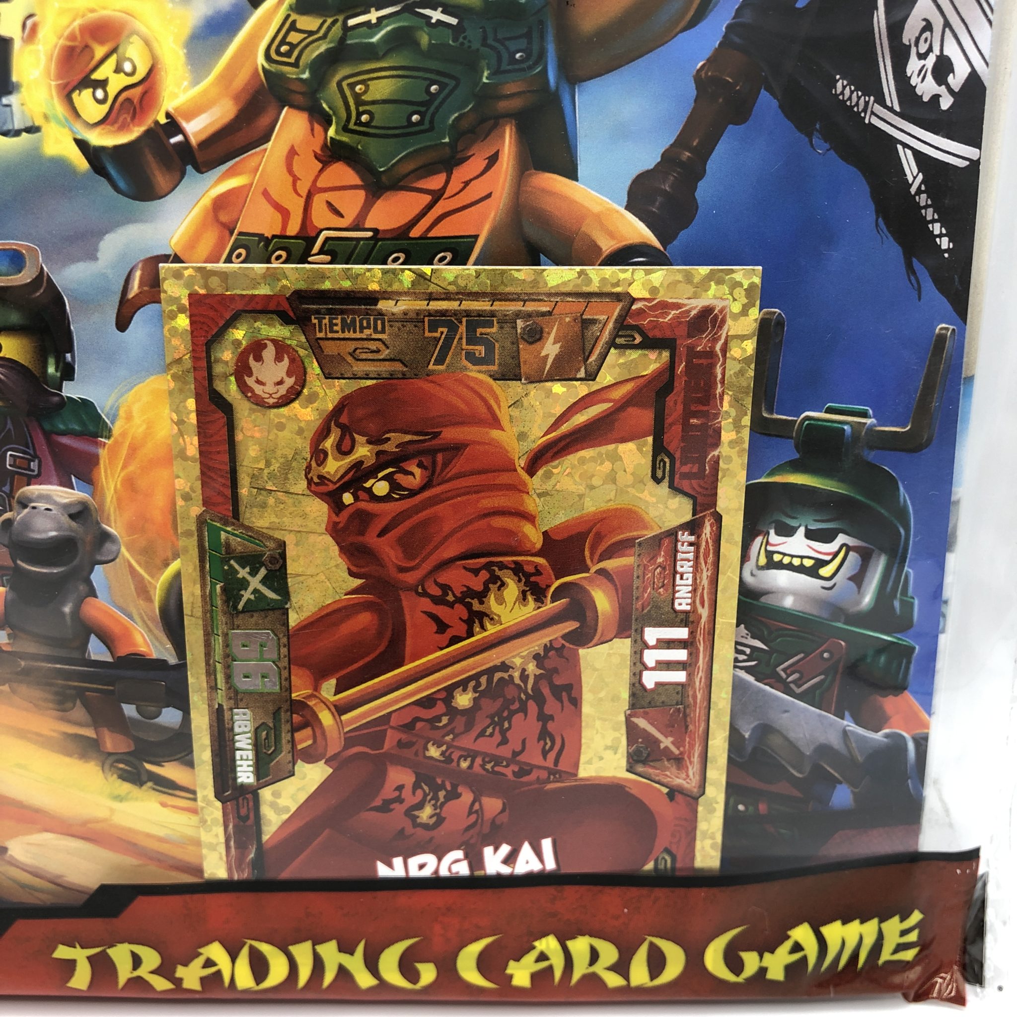 LEGO Ninjago TCG Serie 1 Starter-Pack Limitierte Gold-Karte LE1 NRG Kai