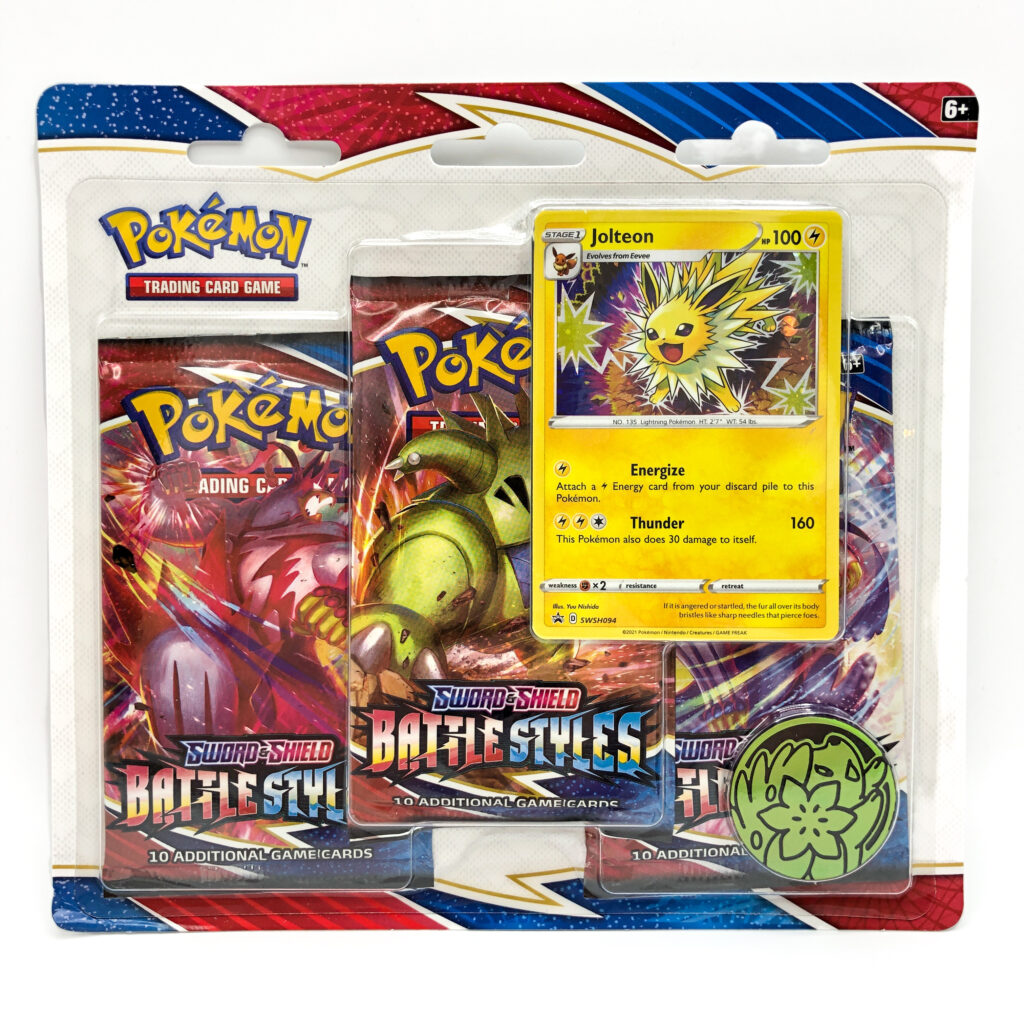 Pokémon Battle Styles 3-Pack Blister Jolteon 🇬🇧 - Play & Collect