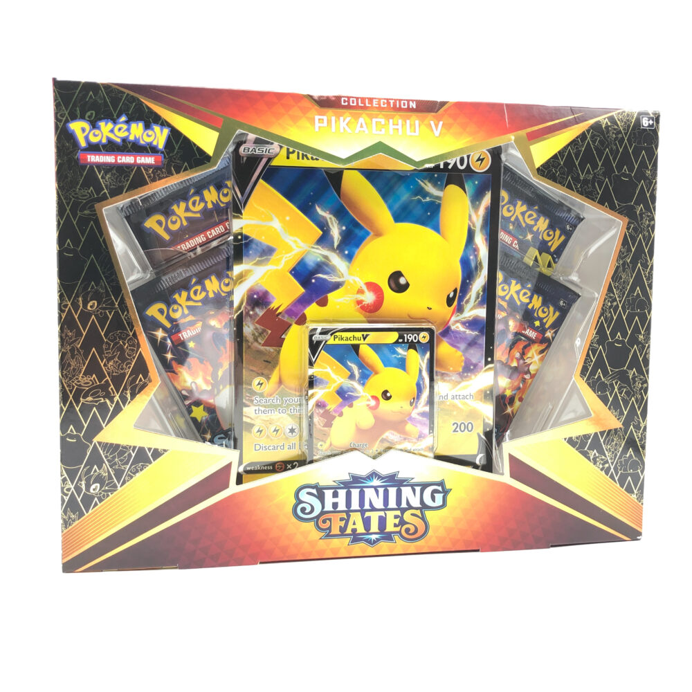 Pokémon Shining Fates Pikachu V Collection Box 🇬🇧 - Play & Collect