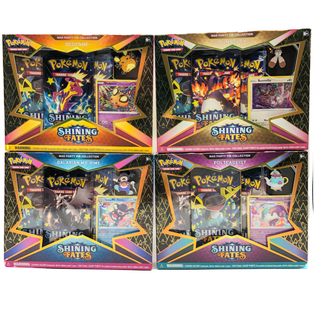 Pokémon Shining Fates Mad Party Pin Collection 🇬🇧 - Play & Collect