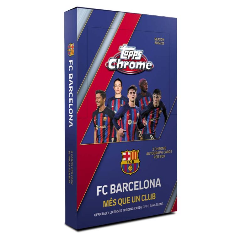 Topps FC Barcelona Chrome 2022/23 Hobby Box - Play & Collect