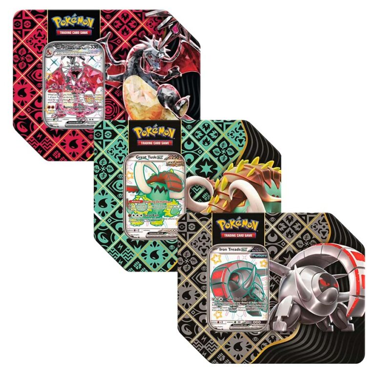 Pokémon Paldean Fates 5 Booster Tin - Play & Collect